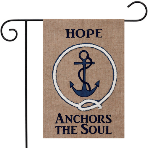 Hope Anchors Garden Flag | Klig's Kites