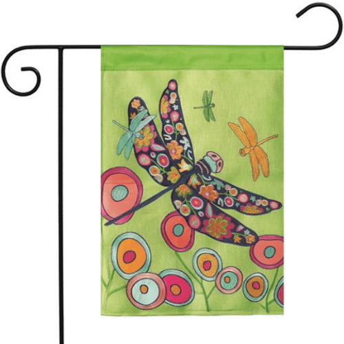 Dragonflies Burlap Garden Flag | Klig's Kites